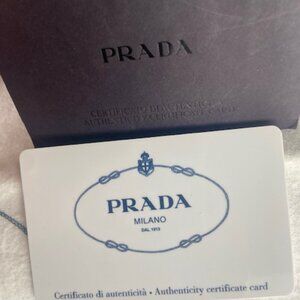 Prada | Bags | Prada Purse Gray Leather With Original Receipt | Poshmark